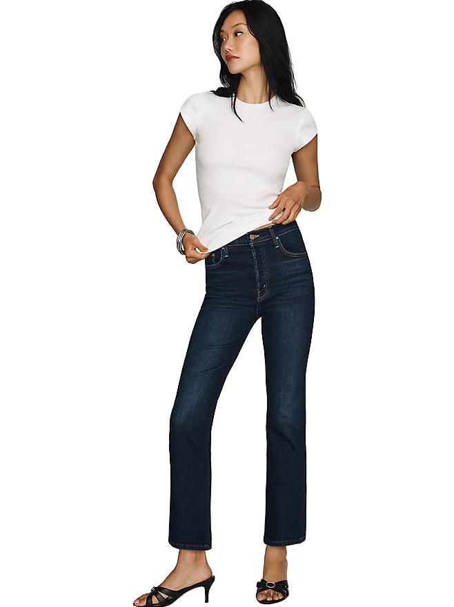 MOTHER MOTHER Tripper Flood High-Rise Straight-Leg Jeans